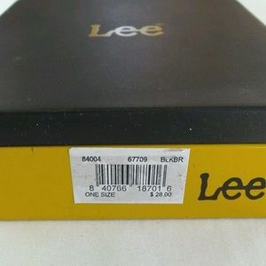 Lee | Accessories | Mens Wallet Trifold Lee Black Leather Rfid Block ...